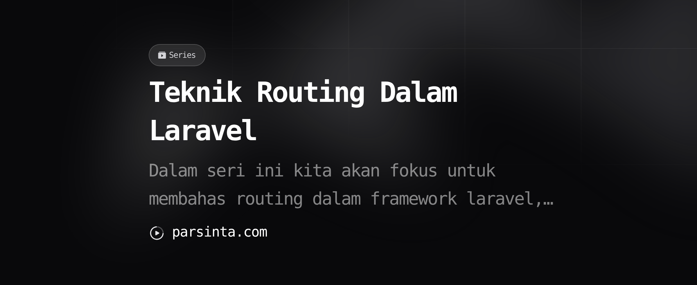 Teknik Routing Dalam Laravel