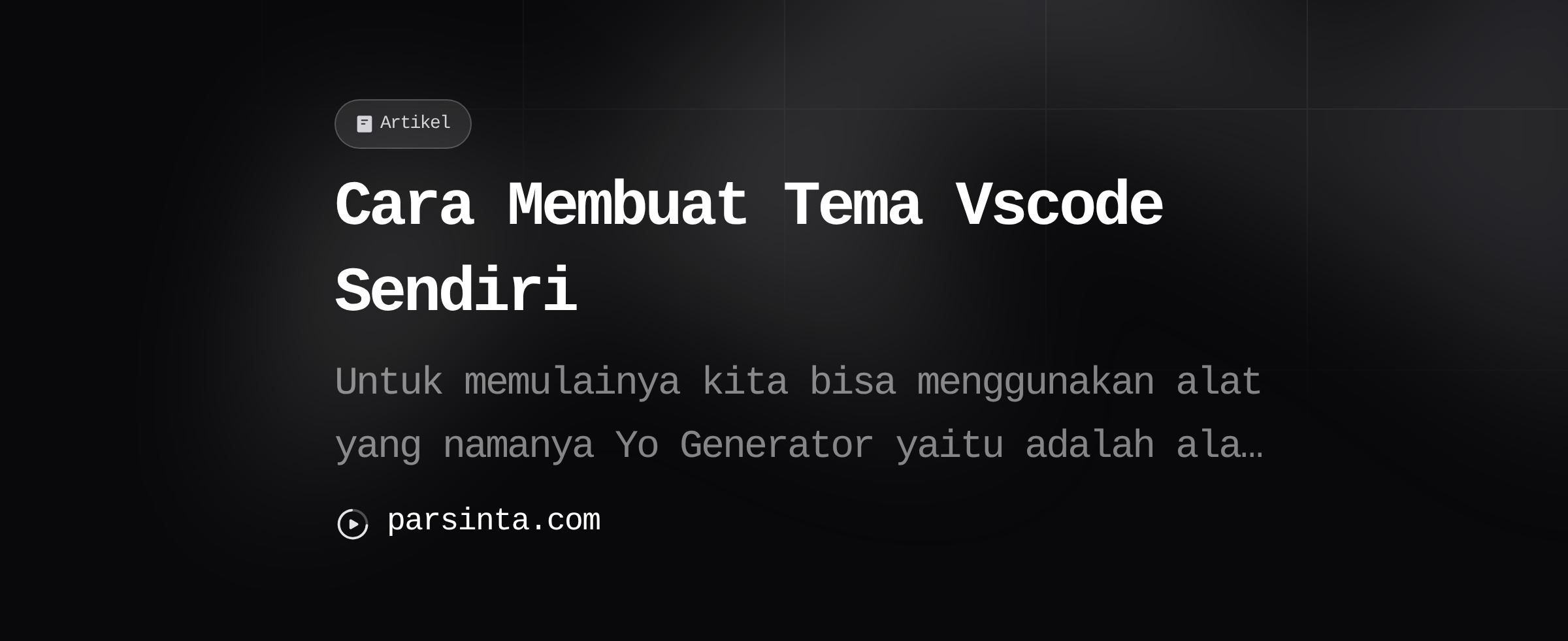Cara Membuat Tema Vscode Sendiri
