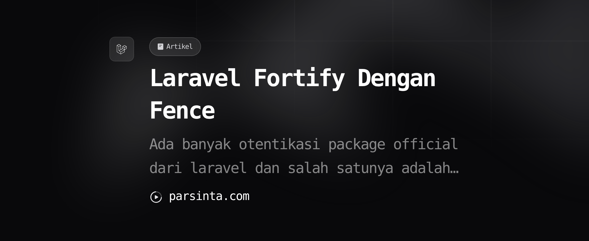 Laravel Fortify Dengan Fence