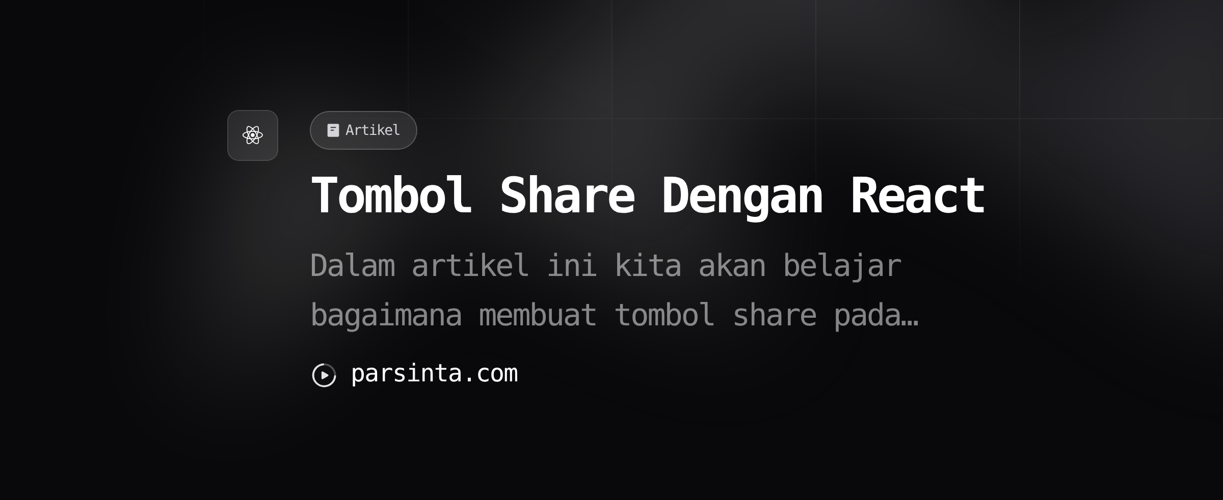 Tombol Share Dengan React / Parsinta